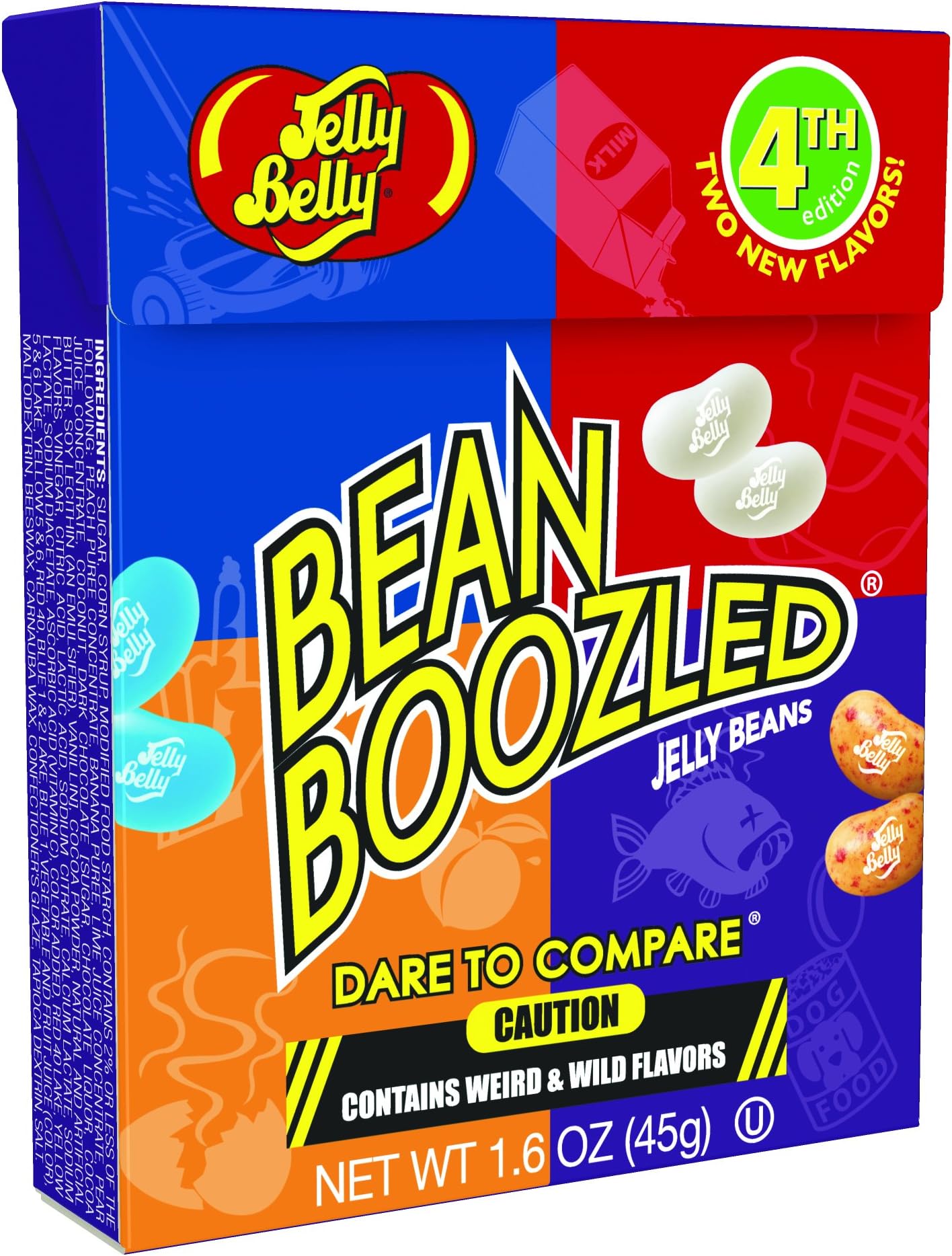 Amazon.com : Jelly Belly BeanBoozled Jelly Beans, 4th Edition, 1.6-oz ...
