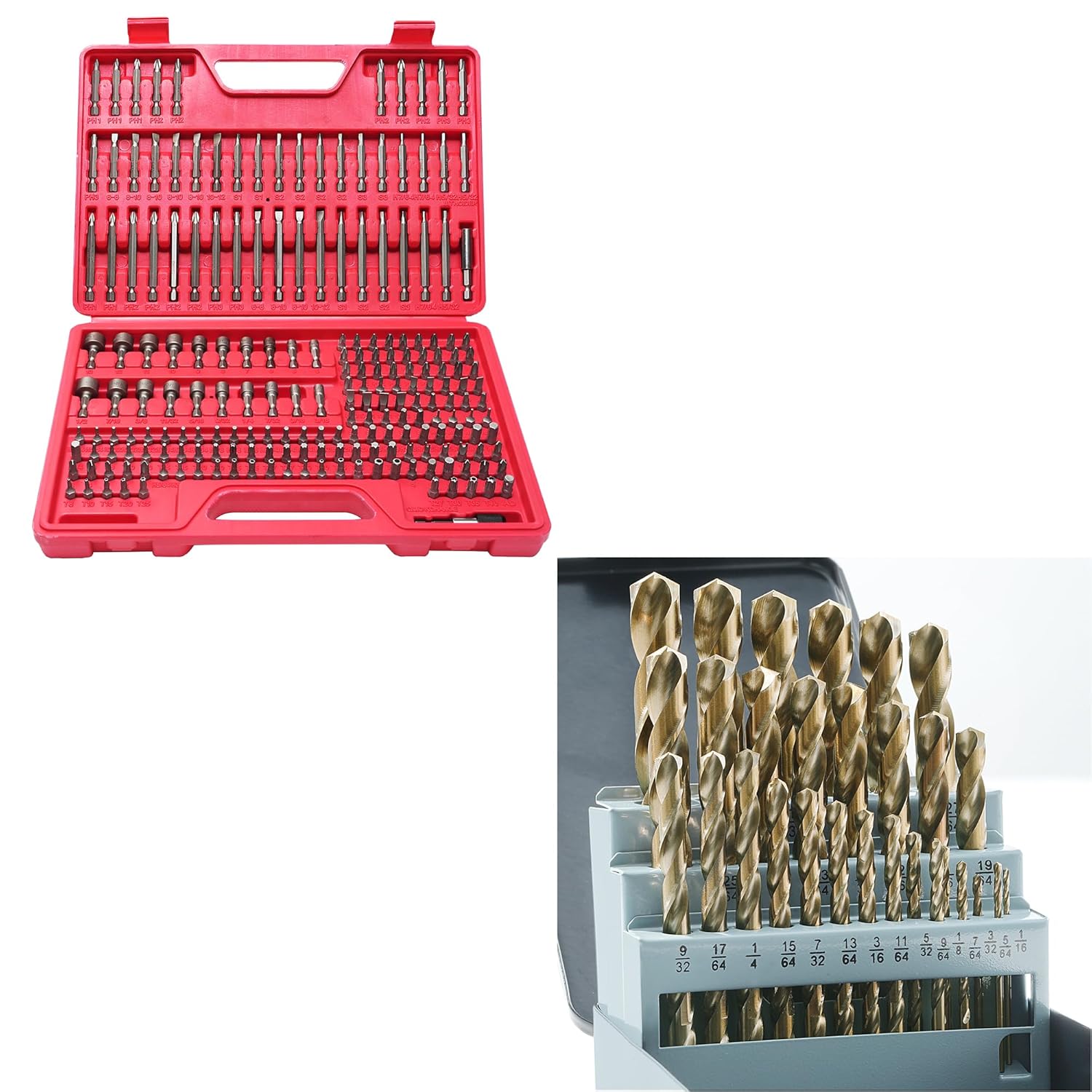 29Pcs Drill Bit Sets & 208 Piece Screwdriver Bit Set - Amazon.com