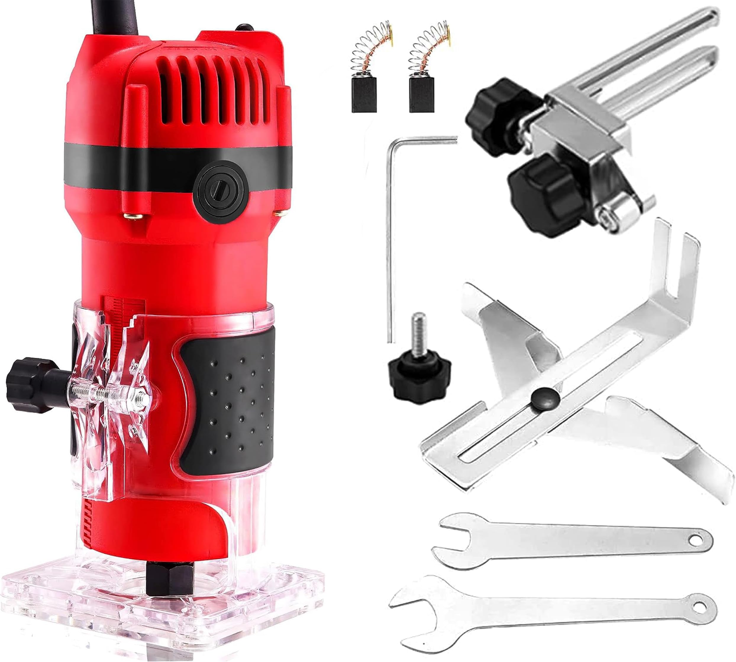 KROST Powerful 420W Trimmer with 12-Pieces Multi Shapes Router/Trimmer ...