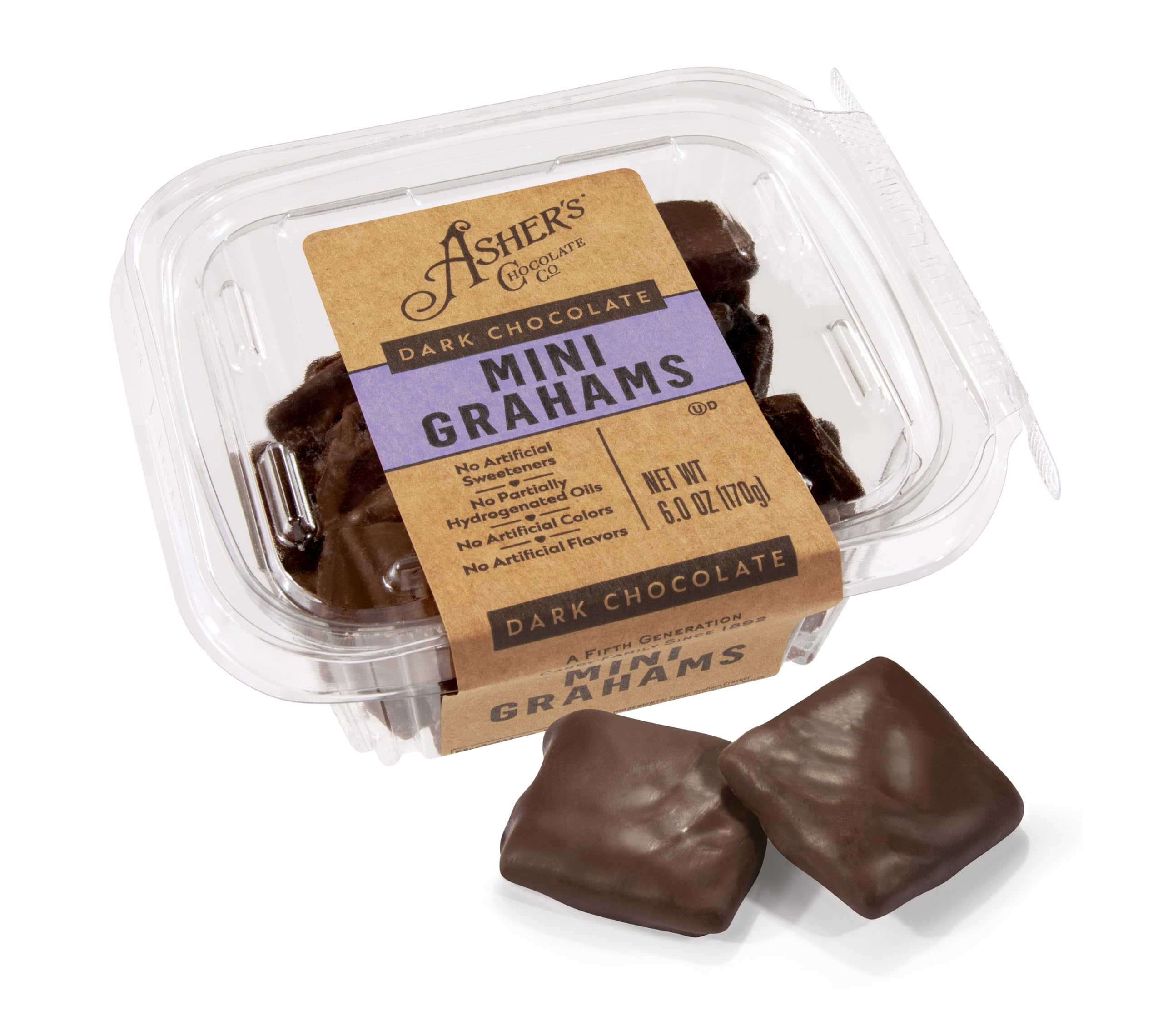 Amazon.com: Asher's Chocolates Company, Chocolate Covered Graham ...