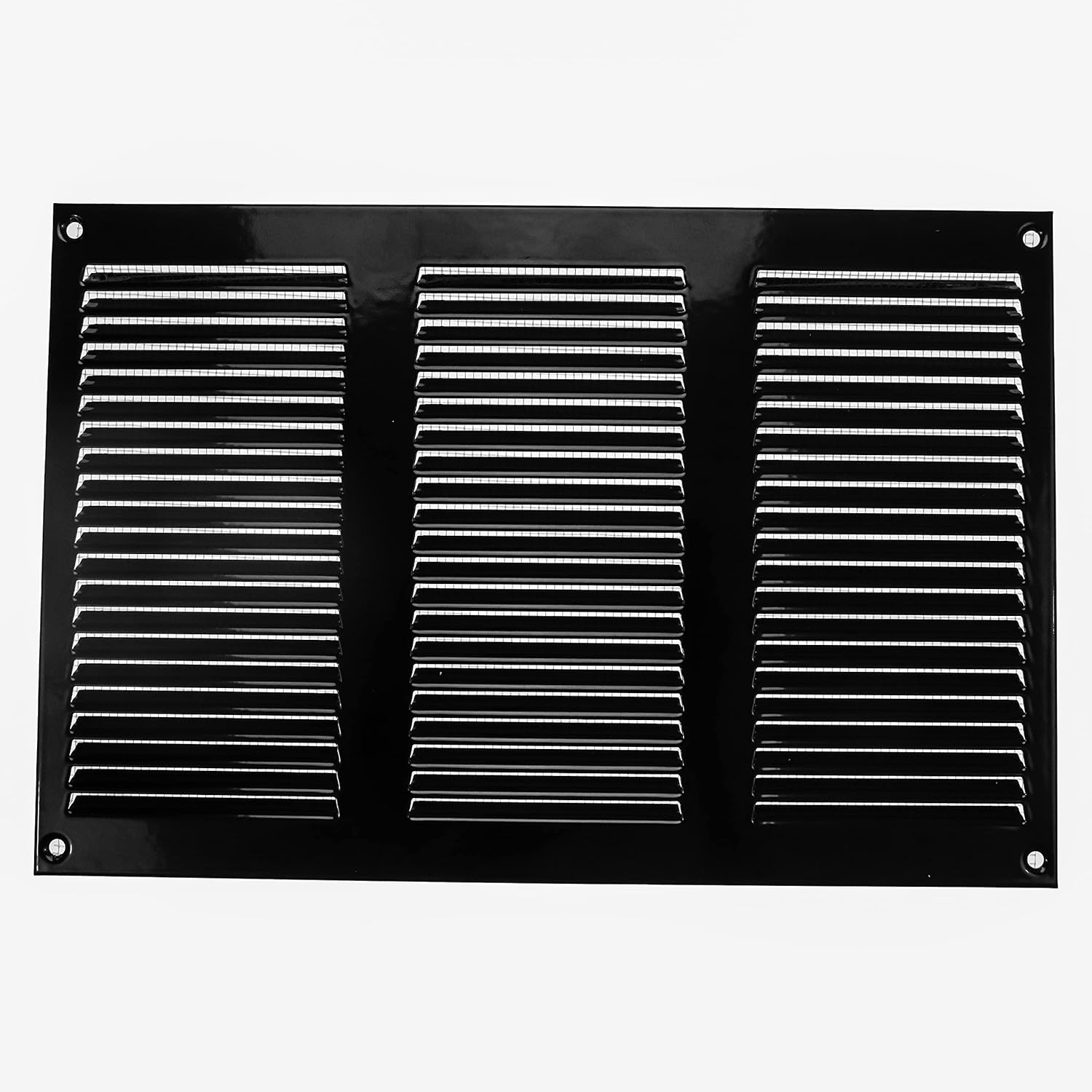 300x200mm Black Air Vent Grille with Insect Grille HVAC, Heating ...