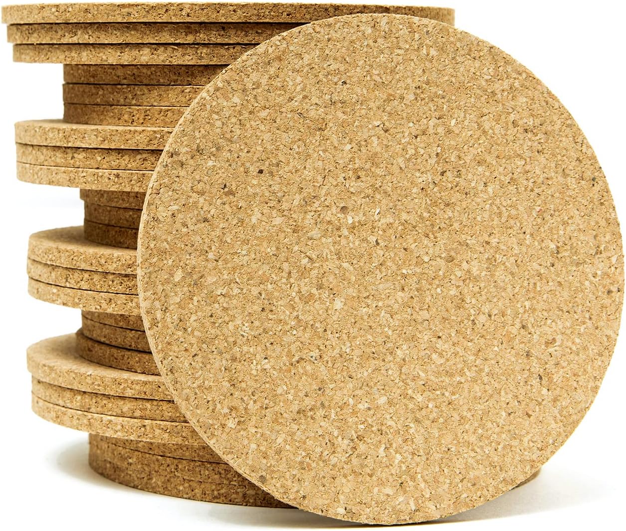 Amazon.com: 30 Pack Self-Adhesive Cork Round 4” Cork Tiles Cok Bcking ...