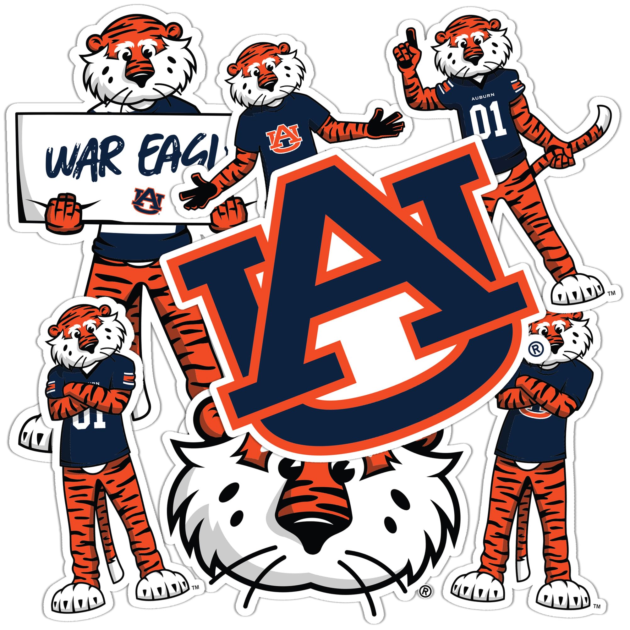 Amazon.com: Desert Cactus Auburn University Sticker Tigers War Eagle ...