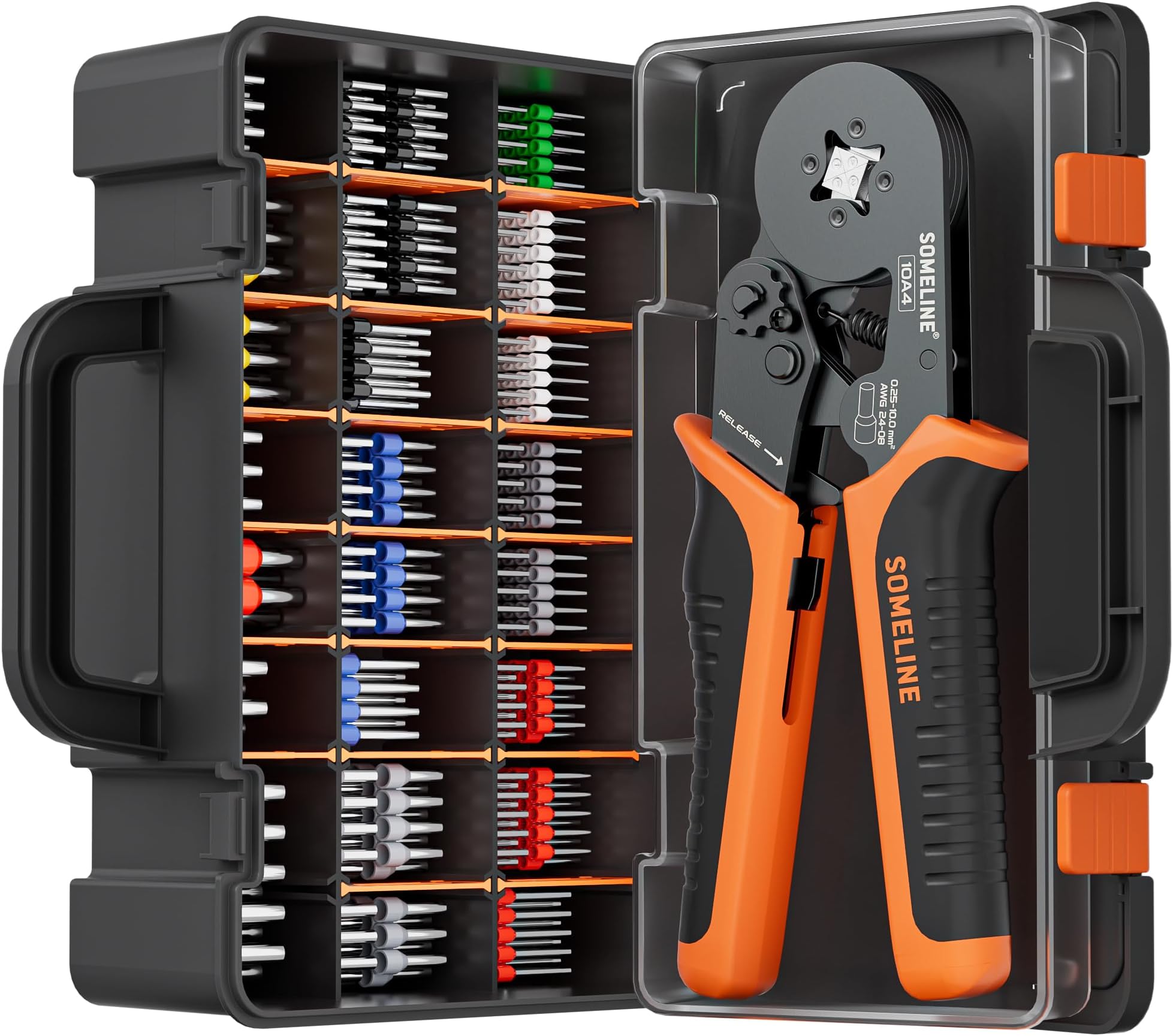 Knipex Crimping Pliers for wire ferrules plastic coated 180 mm 97 71 ...