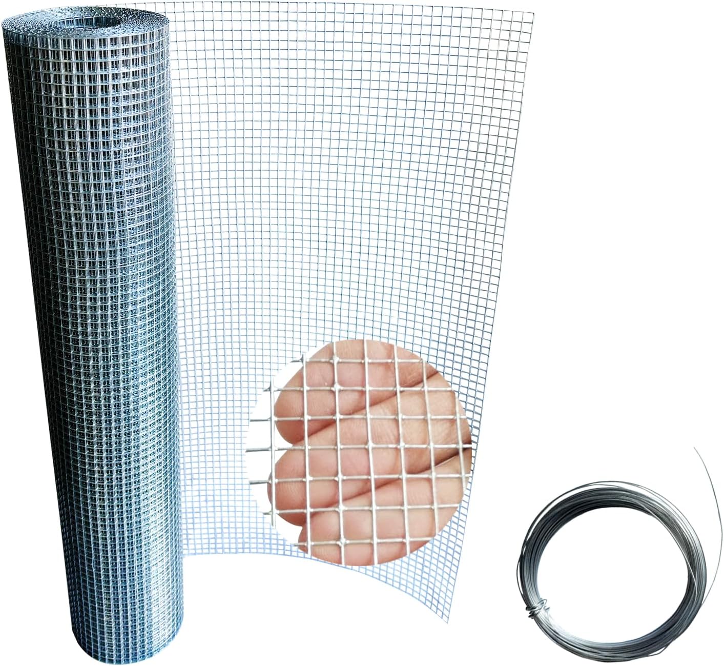 1/4 Inch Galvanized Hardware Cloth 24in X 20ft, 23 Gauge Galvanized ...