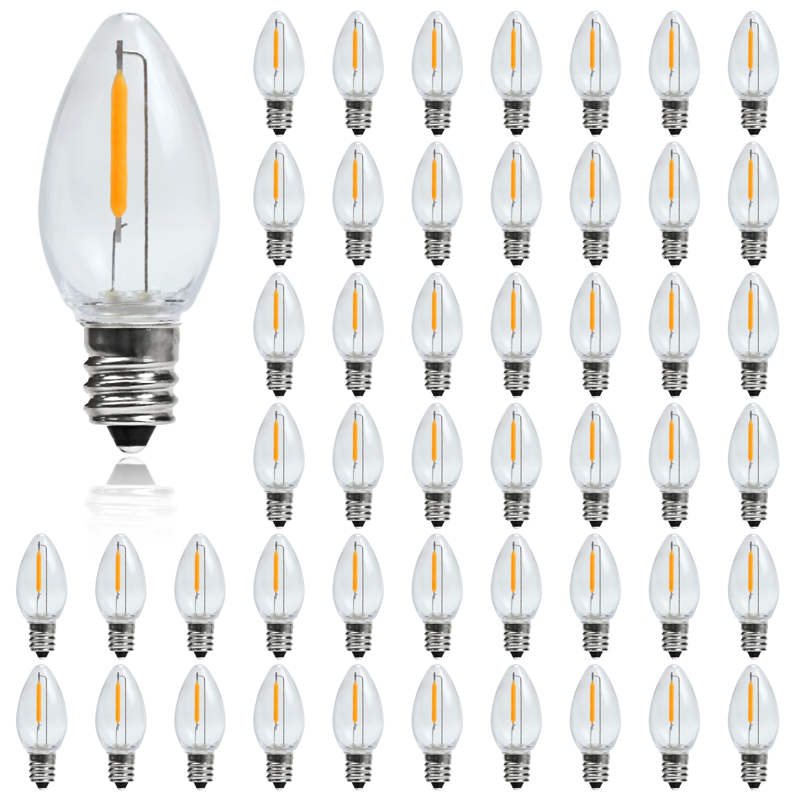 MYEMITTING LED Night Light Bulb – C7 E12 LED Bulbs – Candelabra Light ...