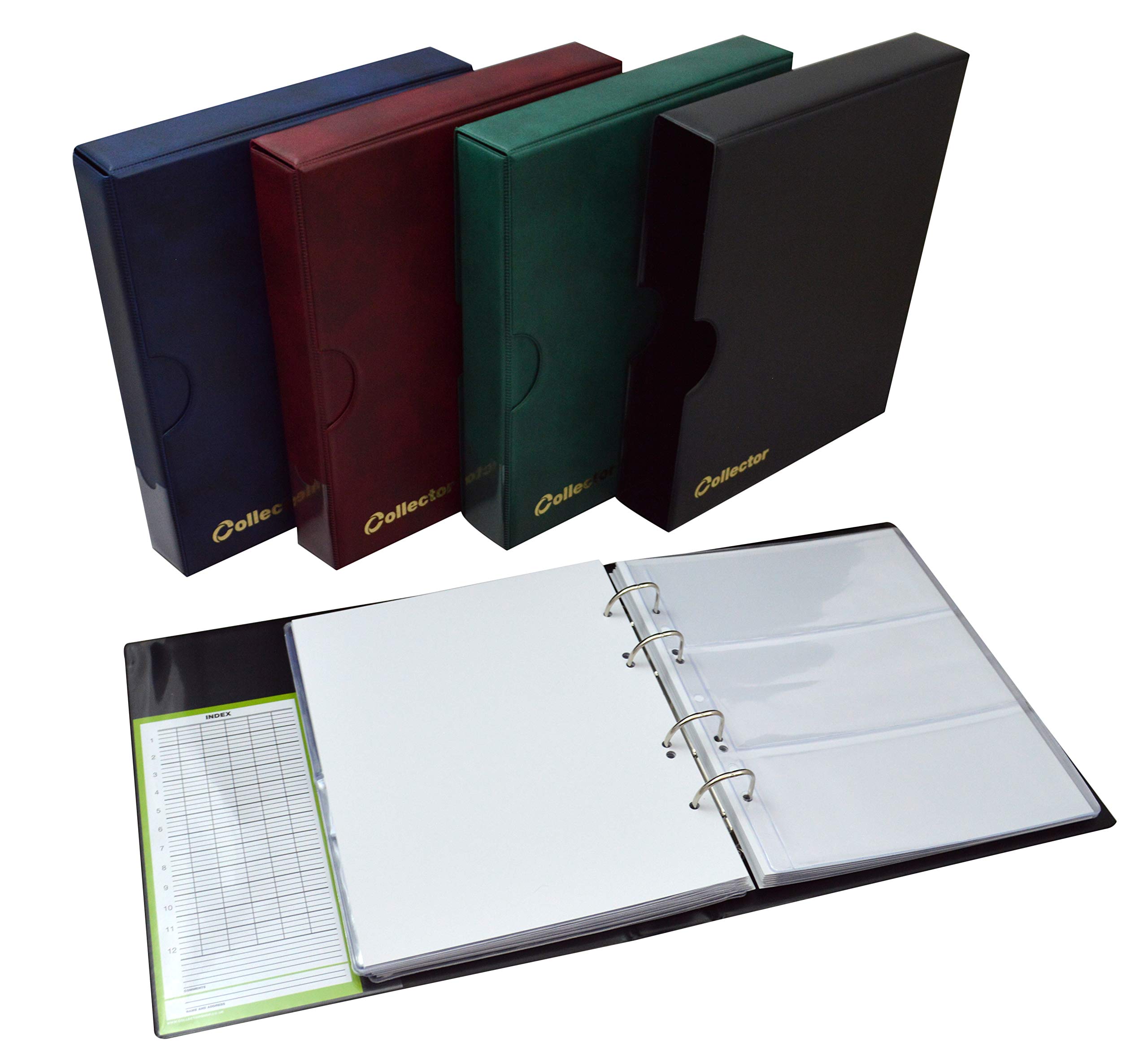 COLLECTOR - Banknote Album in Case Folder Book Notes Banknotes with 10 ...
