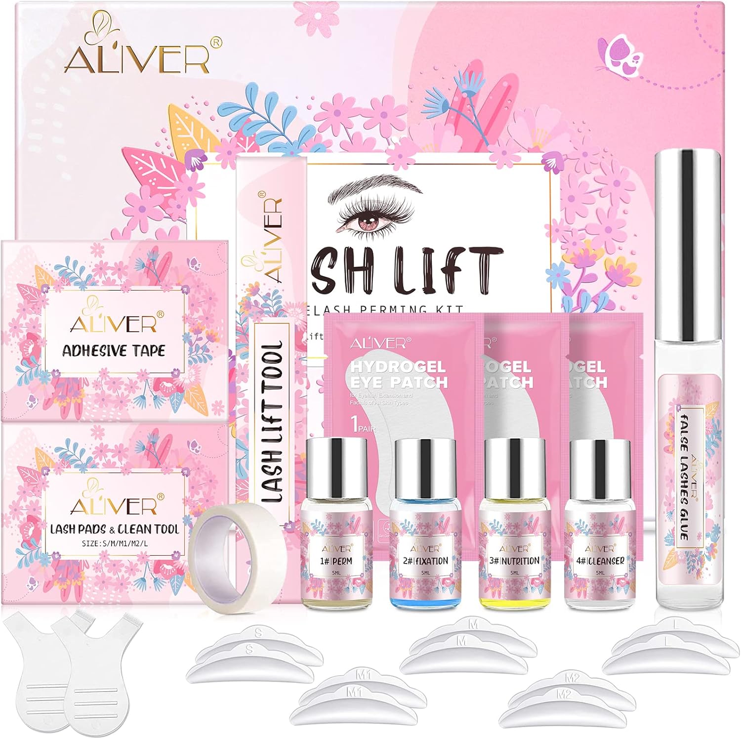 Professional Lash Lift Kit, Eyelash Perm Kit Brow Lamination Kit for ...