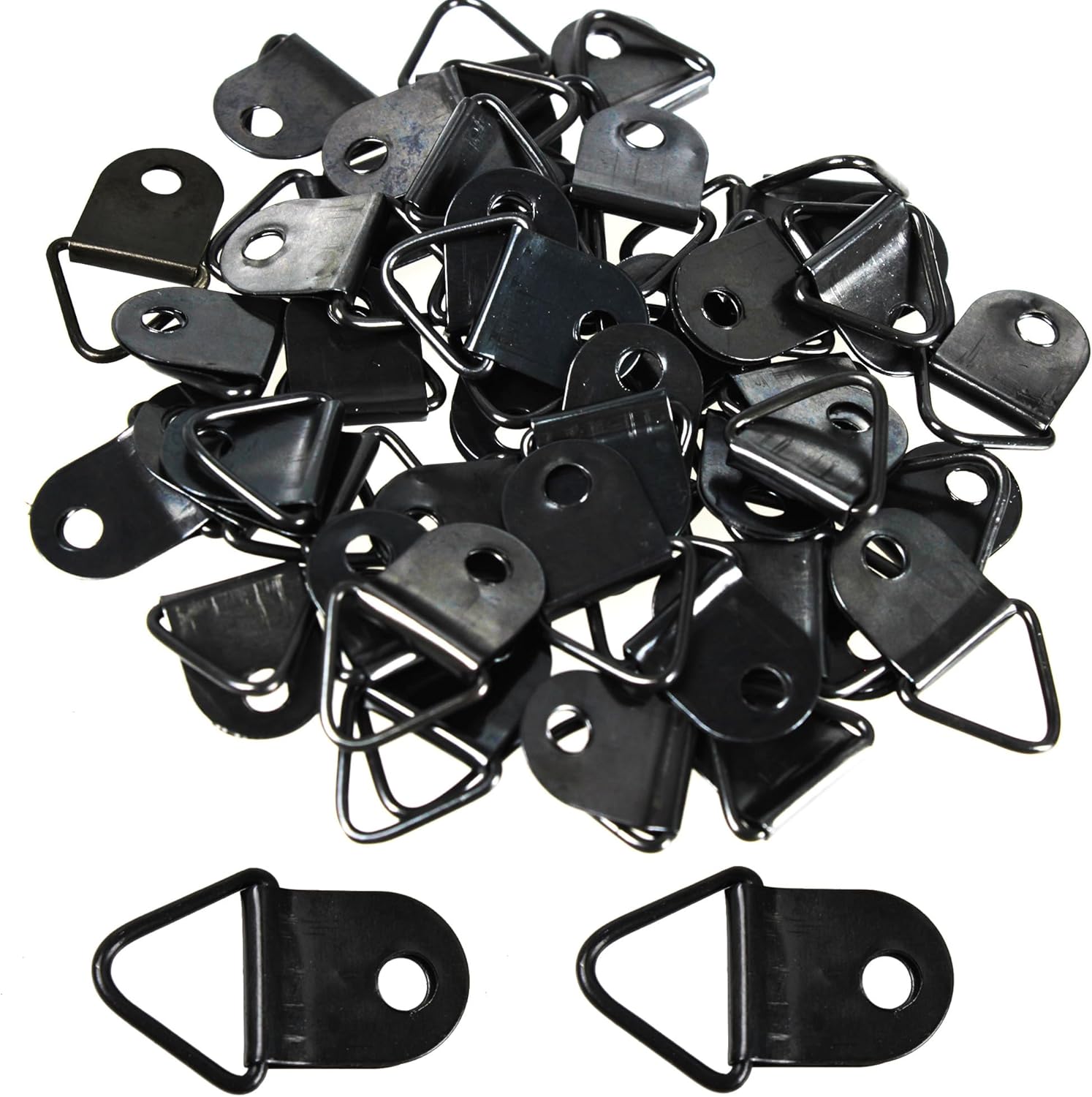 AUXBC 100Pcs Small Triangle D-Ring Picture Hangers with Screws, Picture ...