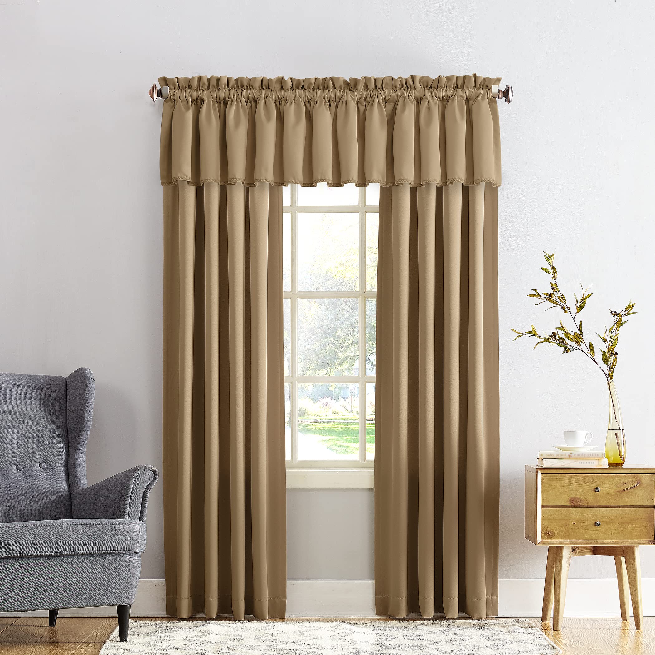 Snapklik.com : Barrow Energy Efficient Rod Pocket Curtain Panel Pair
