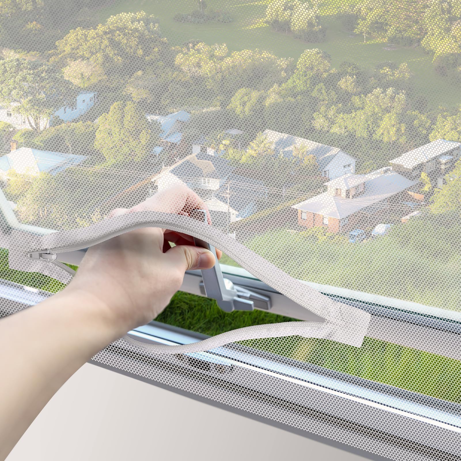 BKSAI Zips for Fly Screen Roof Window Insect Protection Mosquito Net ...