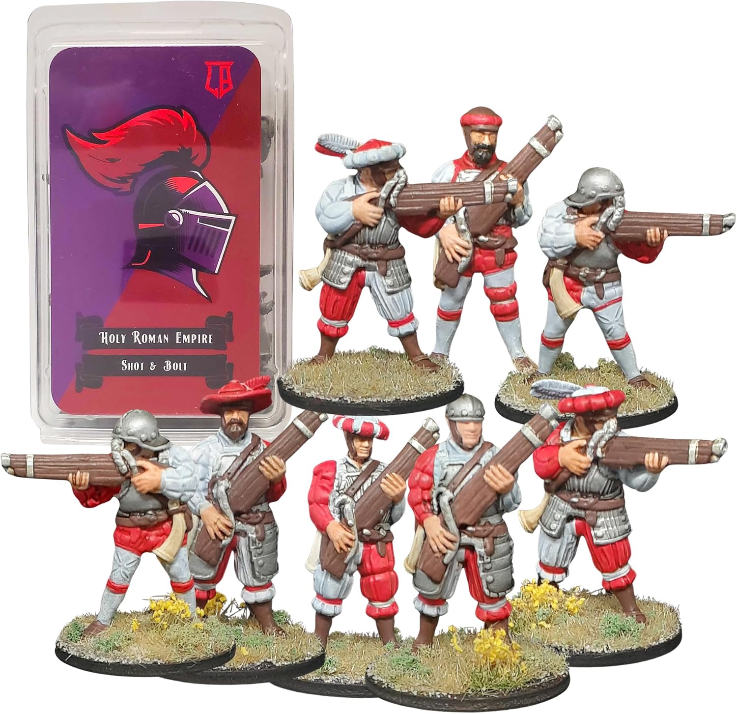 Amazon.com: Ludus Bellum - German Commanded Shot Set - 28mm Medieval ...