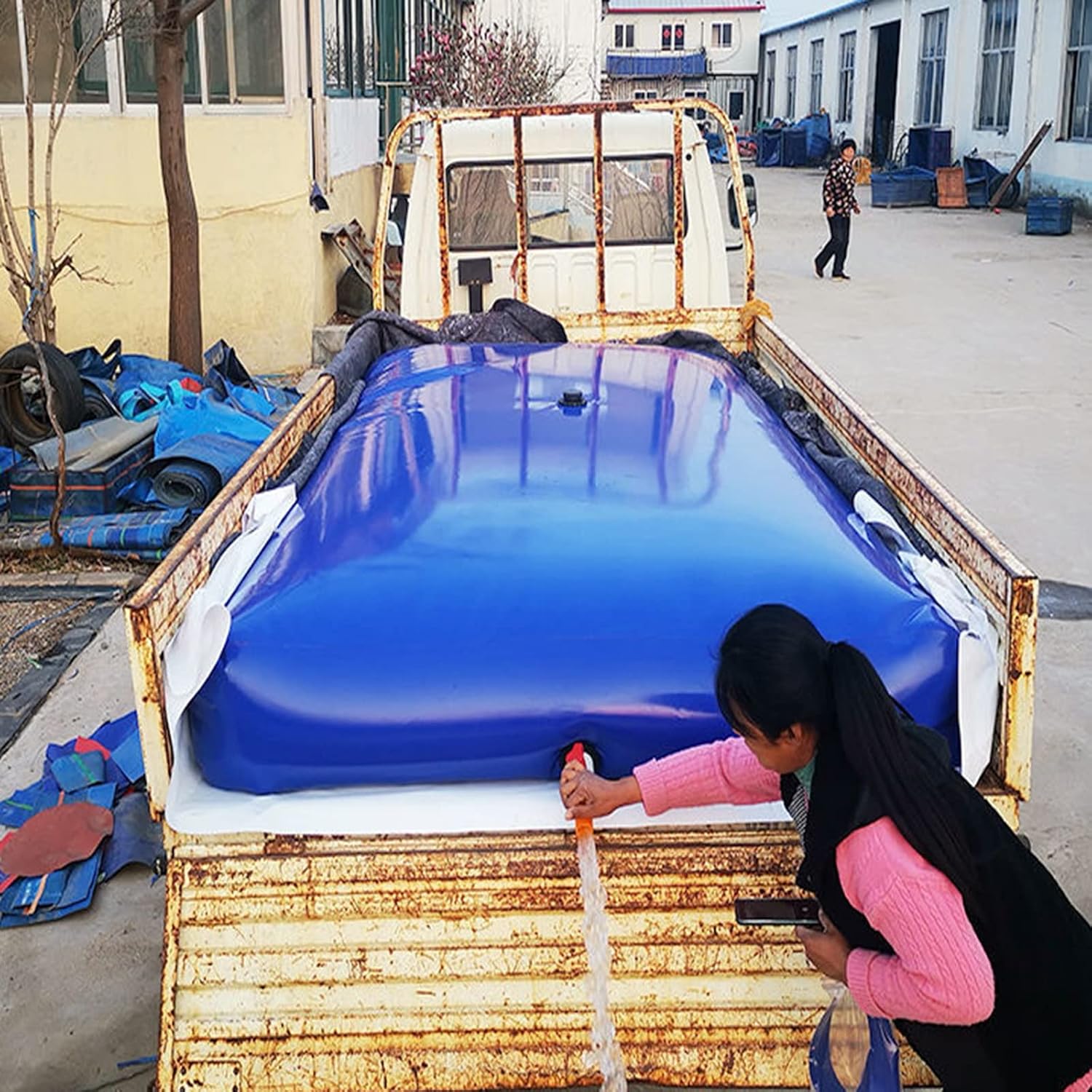 Amazon.co.jp: 20 30 50 100 200 Gallon Small Water Tank Bladder ...