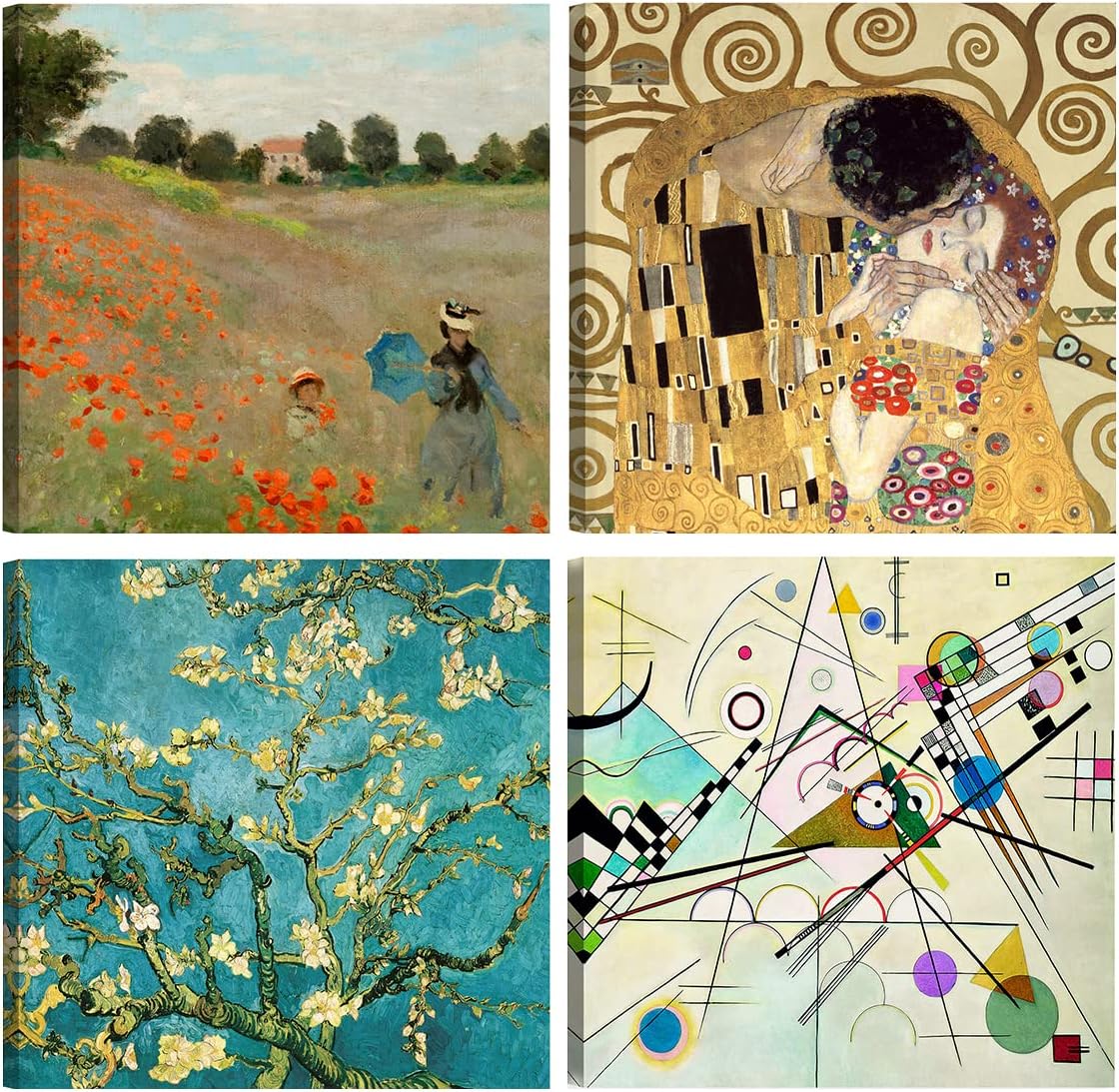 DìMò ART Paintings Claude Monet Gustav Klimt Vincent Van Gogh Wallisily ...