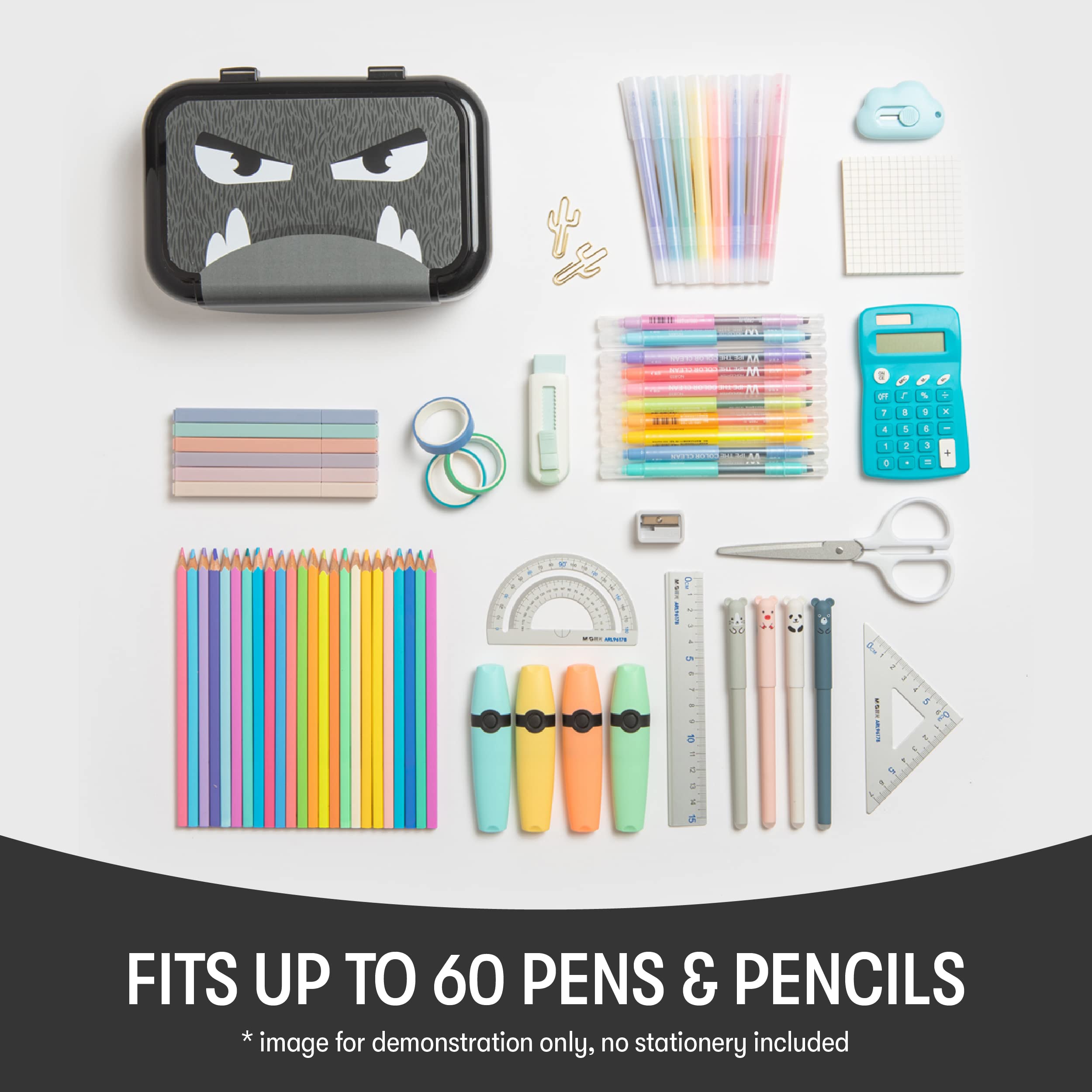 Snapklik.com : Recycled Plastic Pencil Box For Boys, Large Capacity ...
