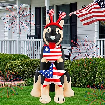 Amazon.com: Glimin 5 ft 4th of July Inflatables Outdoor Decorations ...