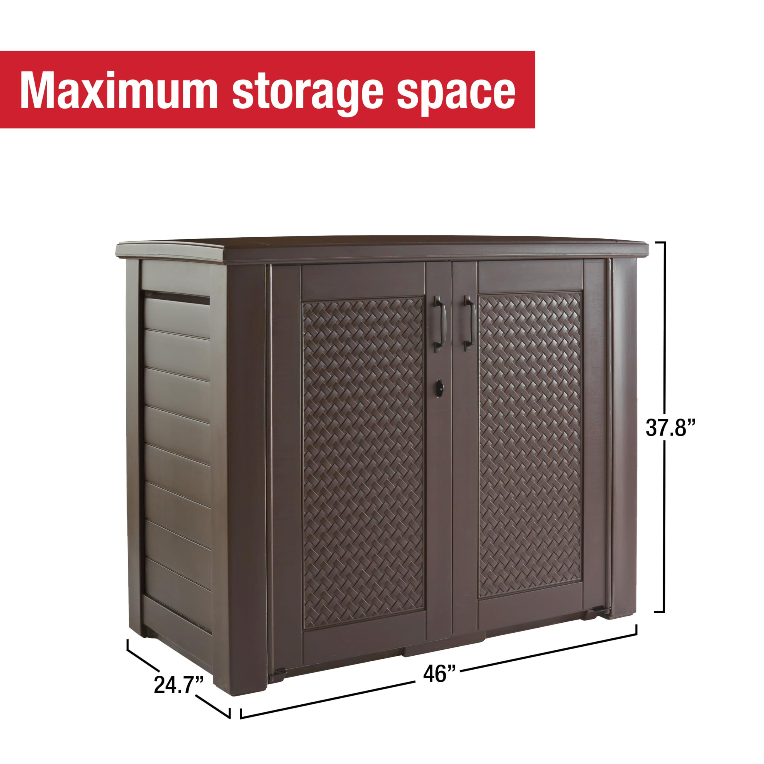 Large Outdoor Patio Storage Cabinet