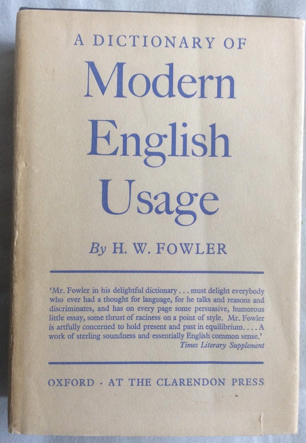 Dictionary of Modern English Usage: Fowler, H W: Amazon.com: Books