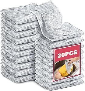 20Pcs Upgrade Steel Wire Dishcloth,Multi-Purpose Wet and Dry Wire ...