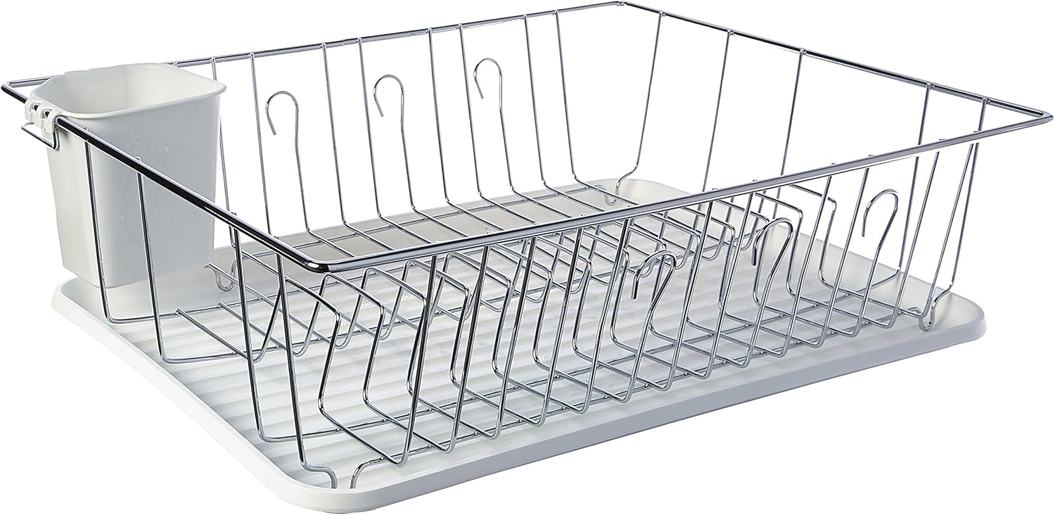 Amazon.com - Megachef Chef Single Level Dish Rack with 14 Plate ...