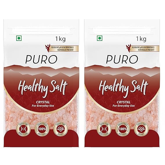 Puro Healthy Salt Crystal, 1kg (Pack of 2) : Amazon.in: Grocery ...
