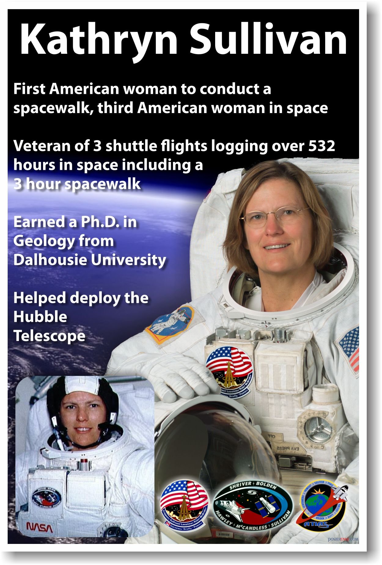 Kathy Sullivan Astronaut In Space