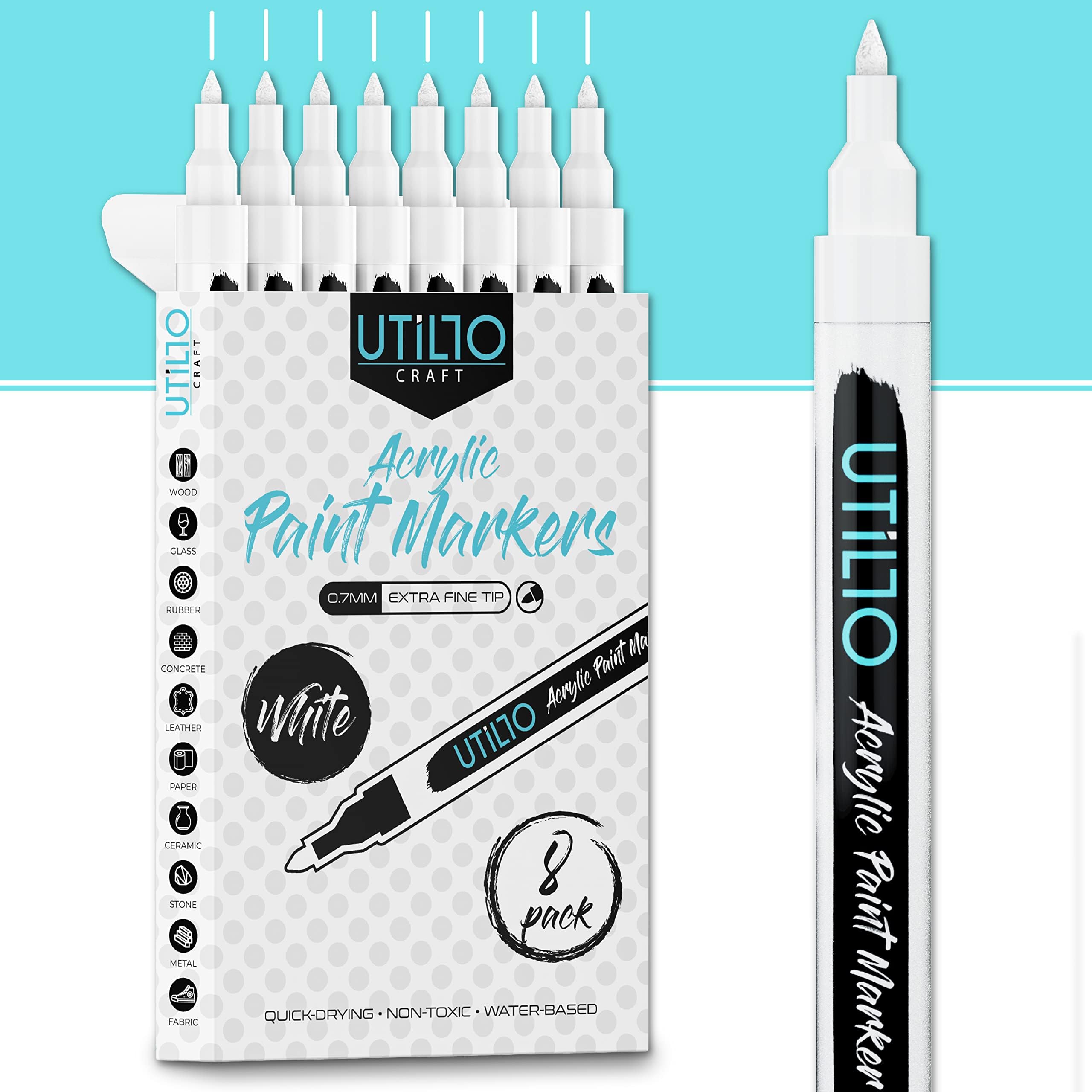 Amazon.com: SHARPIE Fine Point Paint Marker [Set of 3] Color: White ...