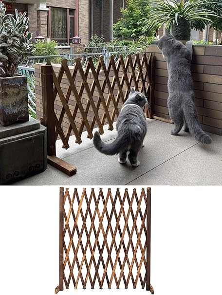 Amazon.com : Garden Fence Extendable Fence Gate Expandable Freestanding ...