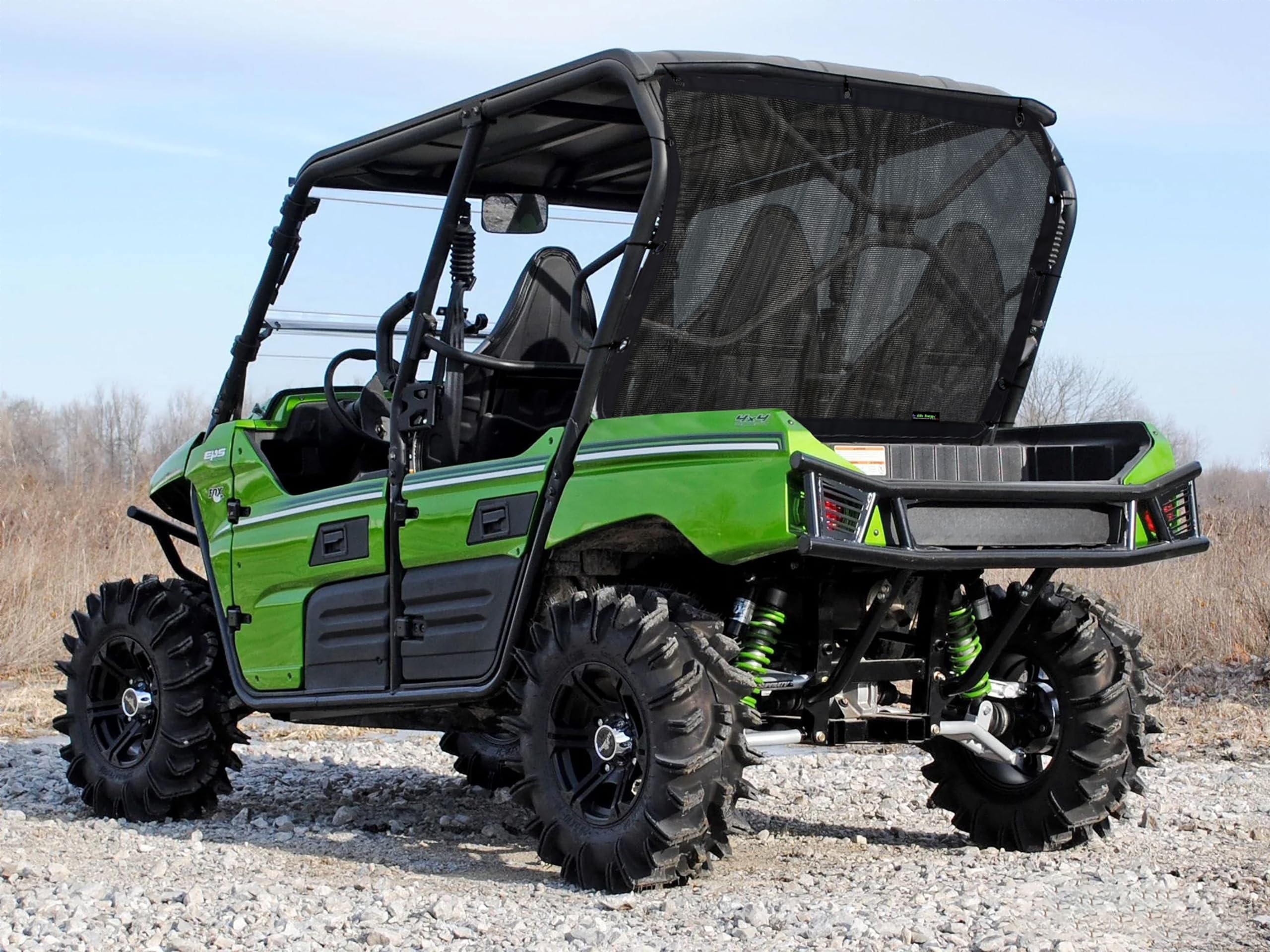 Amazon.com: Fits Kawasaki Teryx 4 Rear Dust/UV Screen by GrilleAdz UTV ...