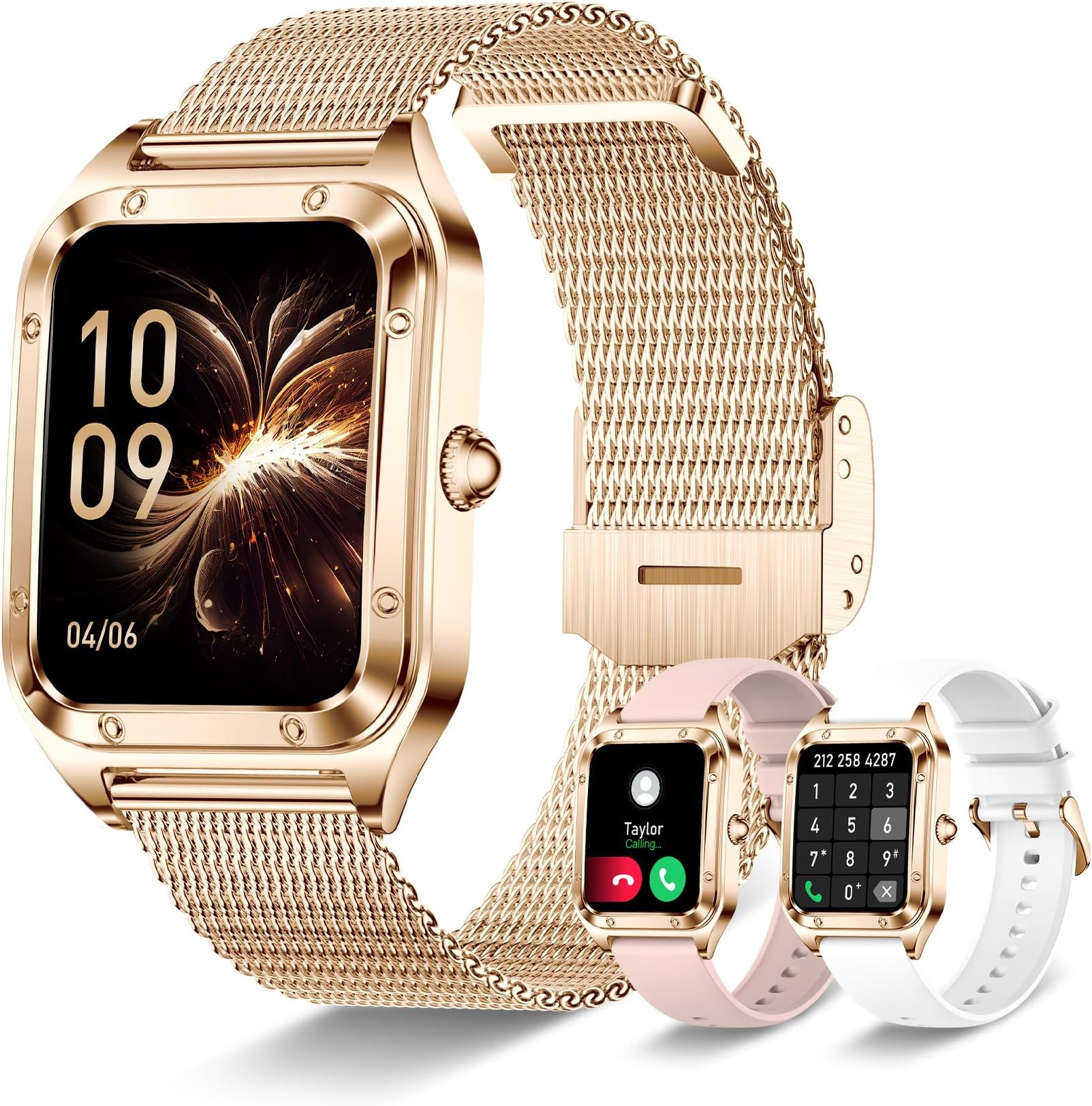 Amazon.com: Iaret Smart Watch for Women (Call Receive Dial), Smart ...