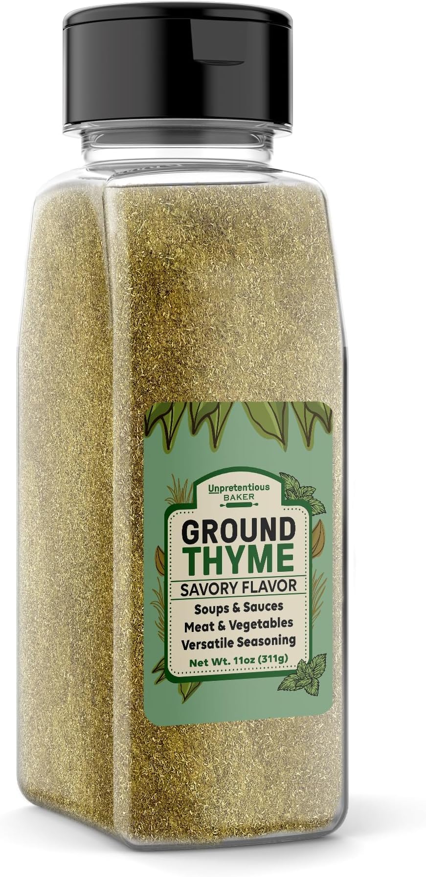 Amazon.com : Unpretentious Ground Thyme, 11 oz, Versatile Seasoning ...