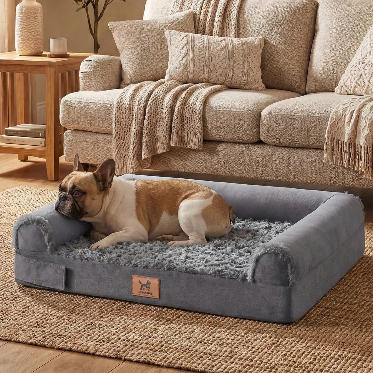 Amazon.com : PAWPUBBY Medium-Sized Orthopedic Dog Bed - Washable Rose ...