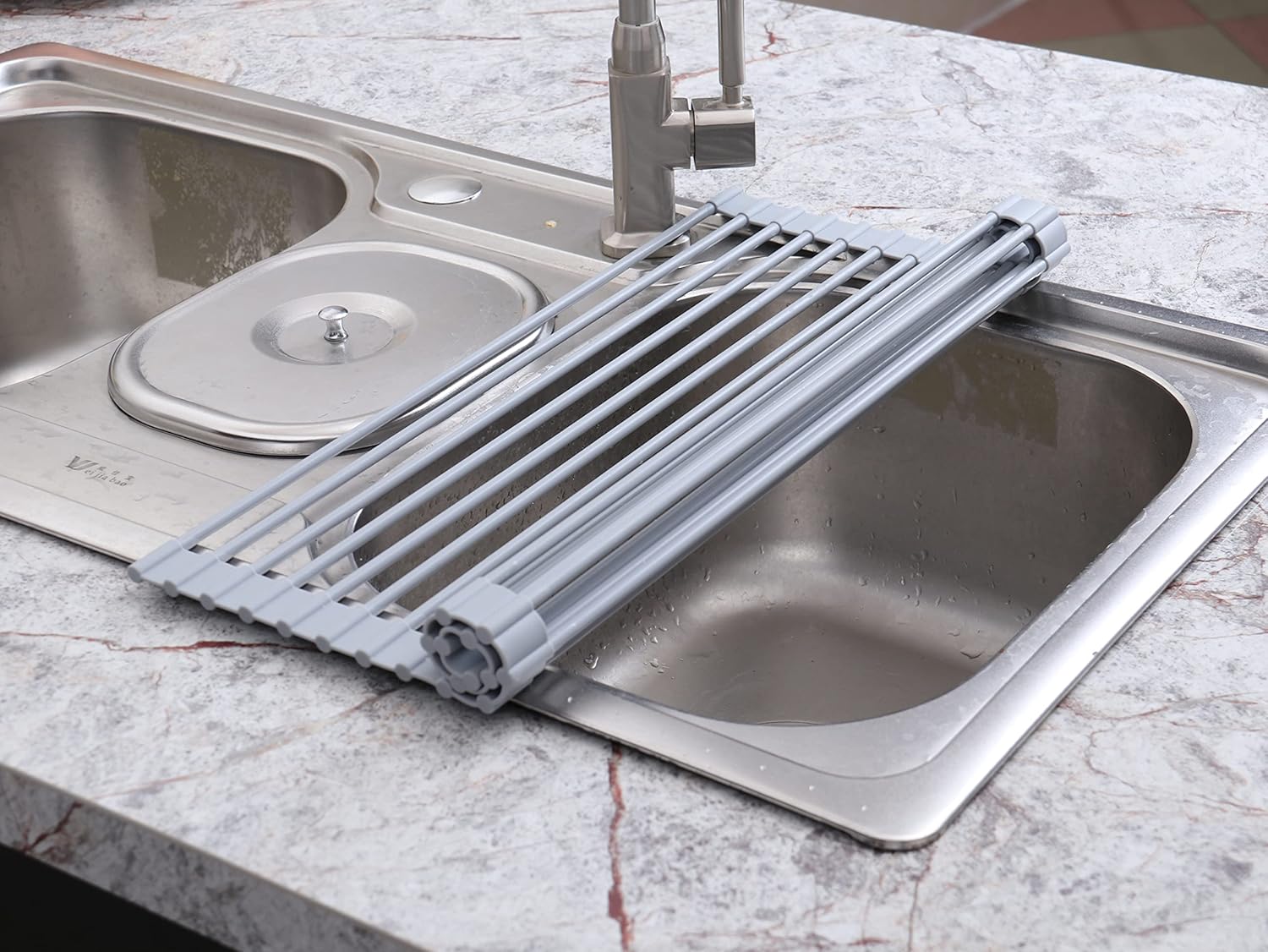 Amazon.com - yohosadgdg Sink Drying Rack 20.5" x 13" Roll Up Dish ...
