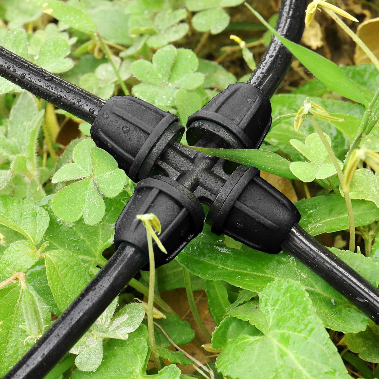 Snapklik.com : Upgraded 1/4" Drip Irrigation Cross Fittings24 Pieces ...