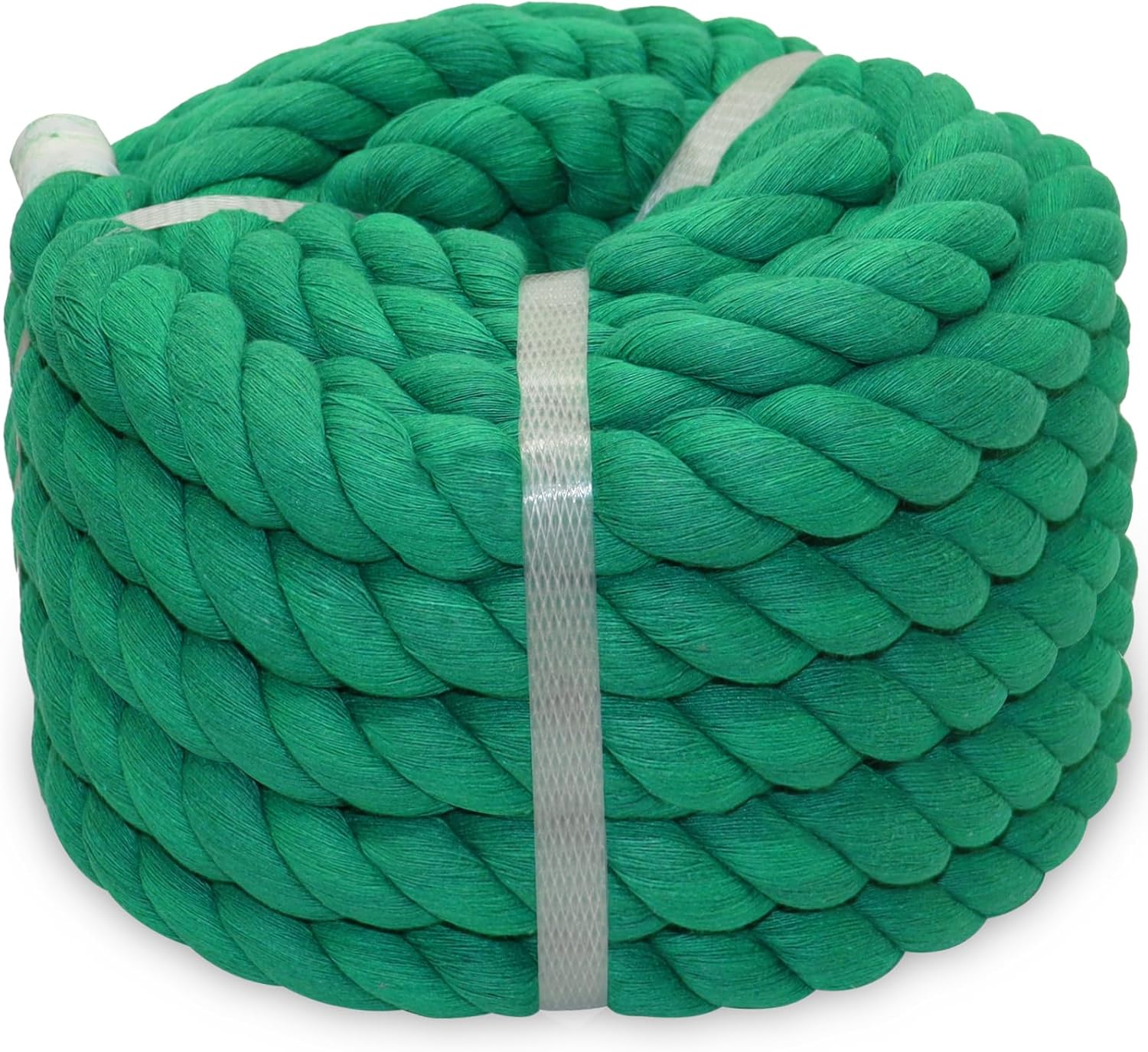 Amazon.com: Green Cotton Rope 1 Inch x 25Feet Tug of War Rope Thick ...