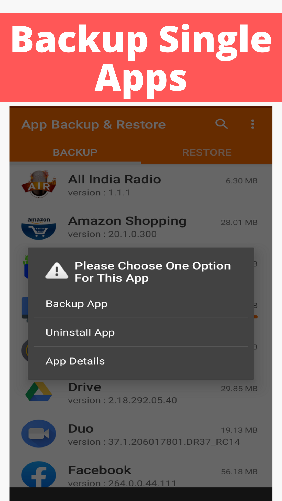 App Backup & Restore:www.amazon.com:Appstore for Android