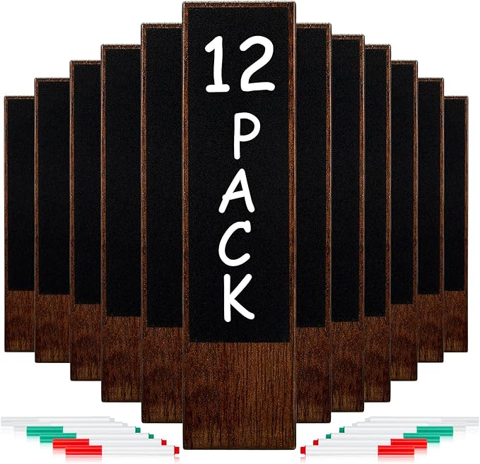 Amazon.com: 12 Pcs Chalkboard Beer Tap Handle with 12 Pcs Erasable Pens ...