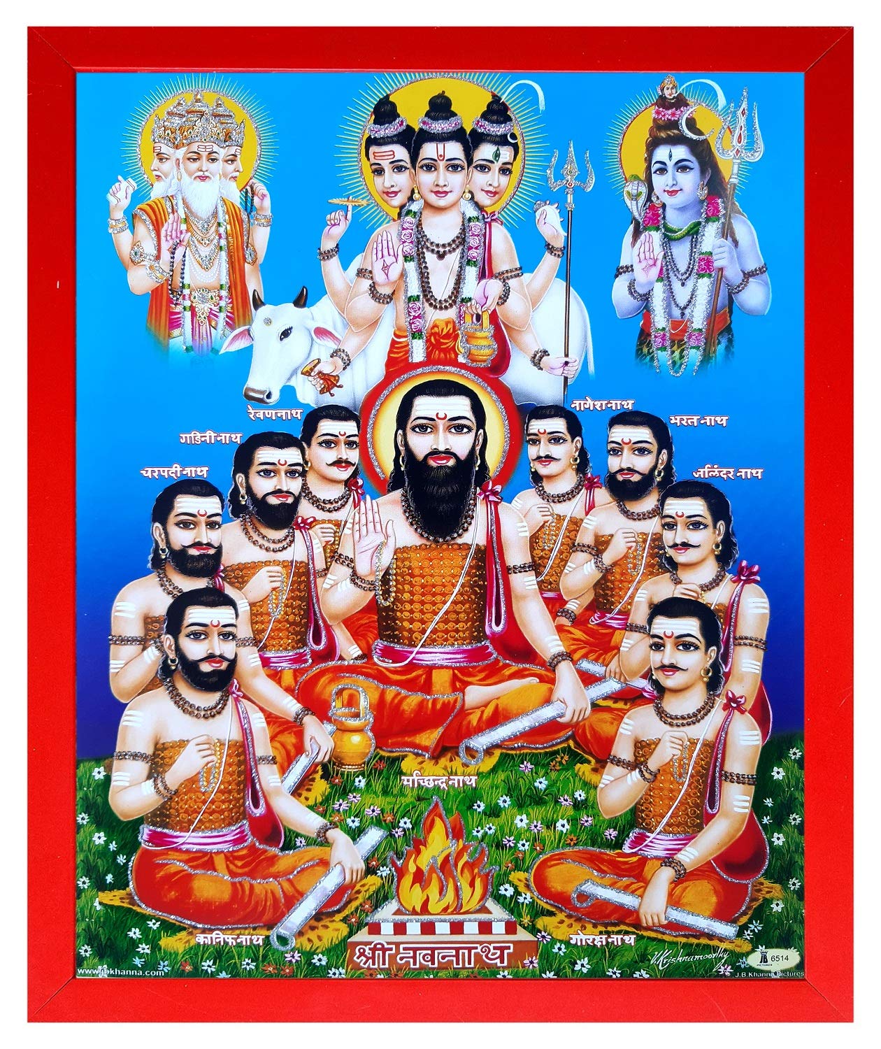 Shree Handicraft Decorative Lord Brahma Vishnu & Shiva Indian Gods ...