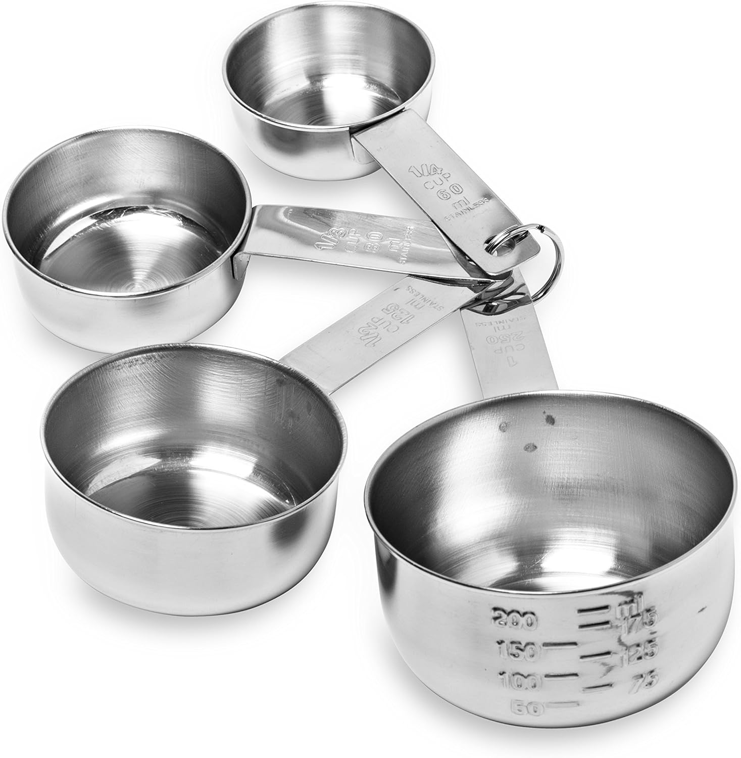 Amazon.com: Honey-Can-Do 4 Piece Stainless Steel Measuring Cups: Home ...