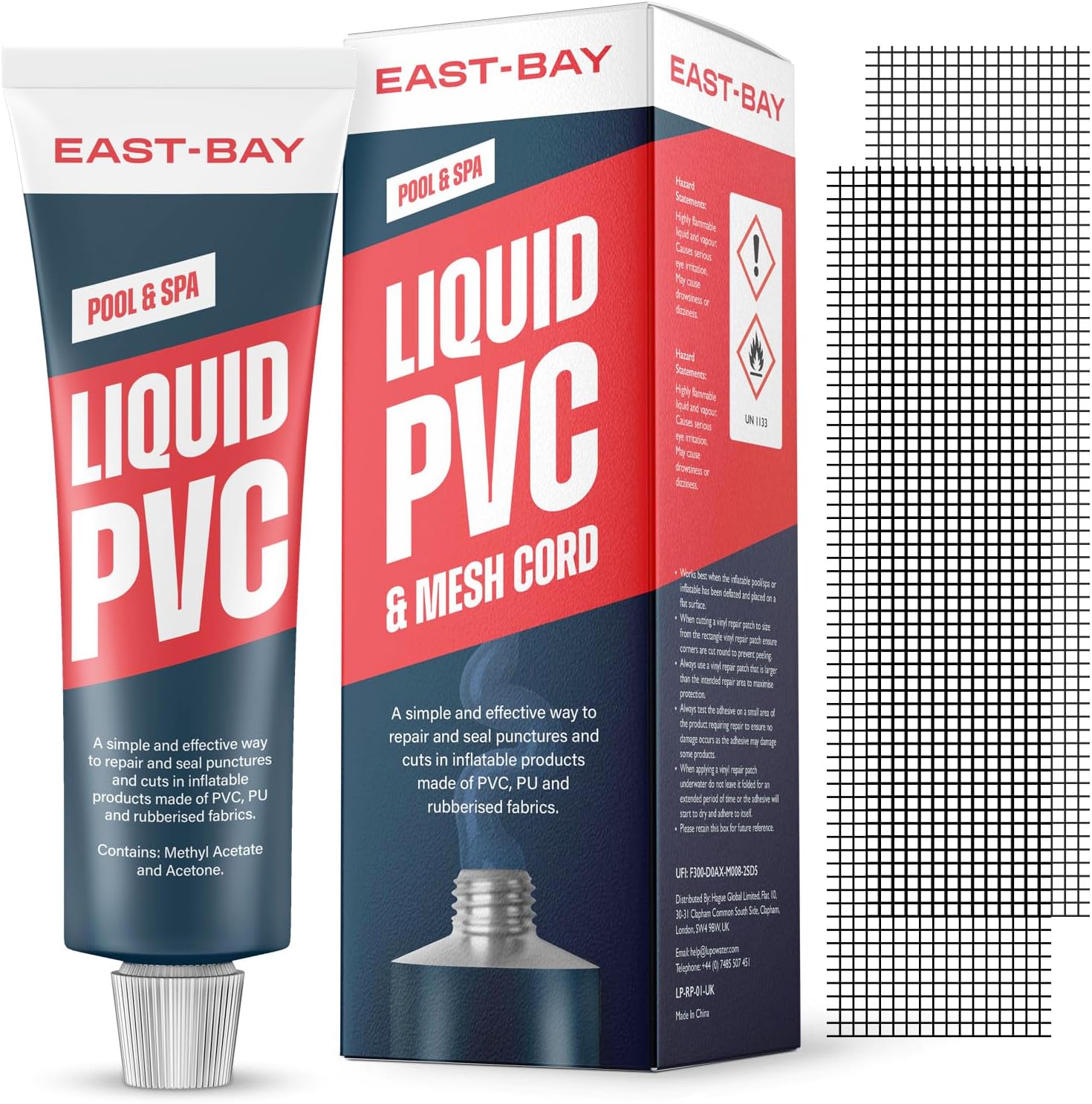 Amazon.com: East Bay Heavy Duty Liquid Vinyl Repair Patch with ...