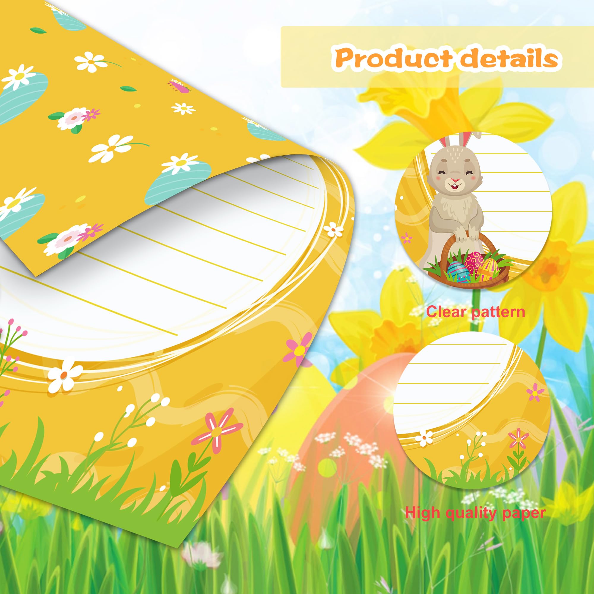 Easter Stationery Templates Amazon.com : GLKTOPO 60 Sheets Easter