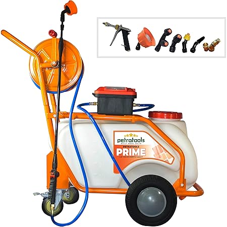 Amazon.com : PetraTools Battery Powered 12 Gallon Cart Sprayer - Beast ...