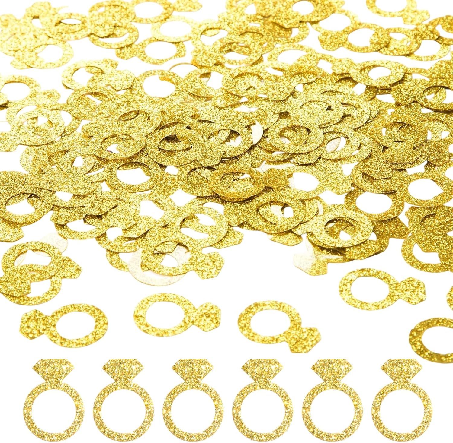 15g Gold Small Engagement Party, Gold Glitter Engagement Table Confetti ...