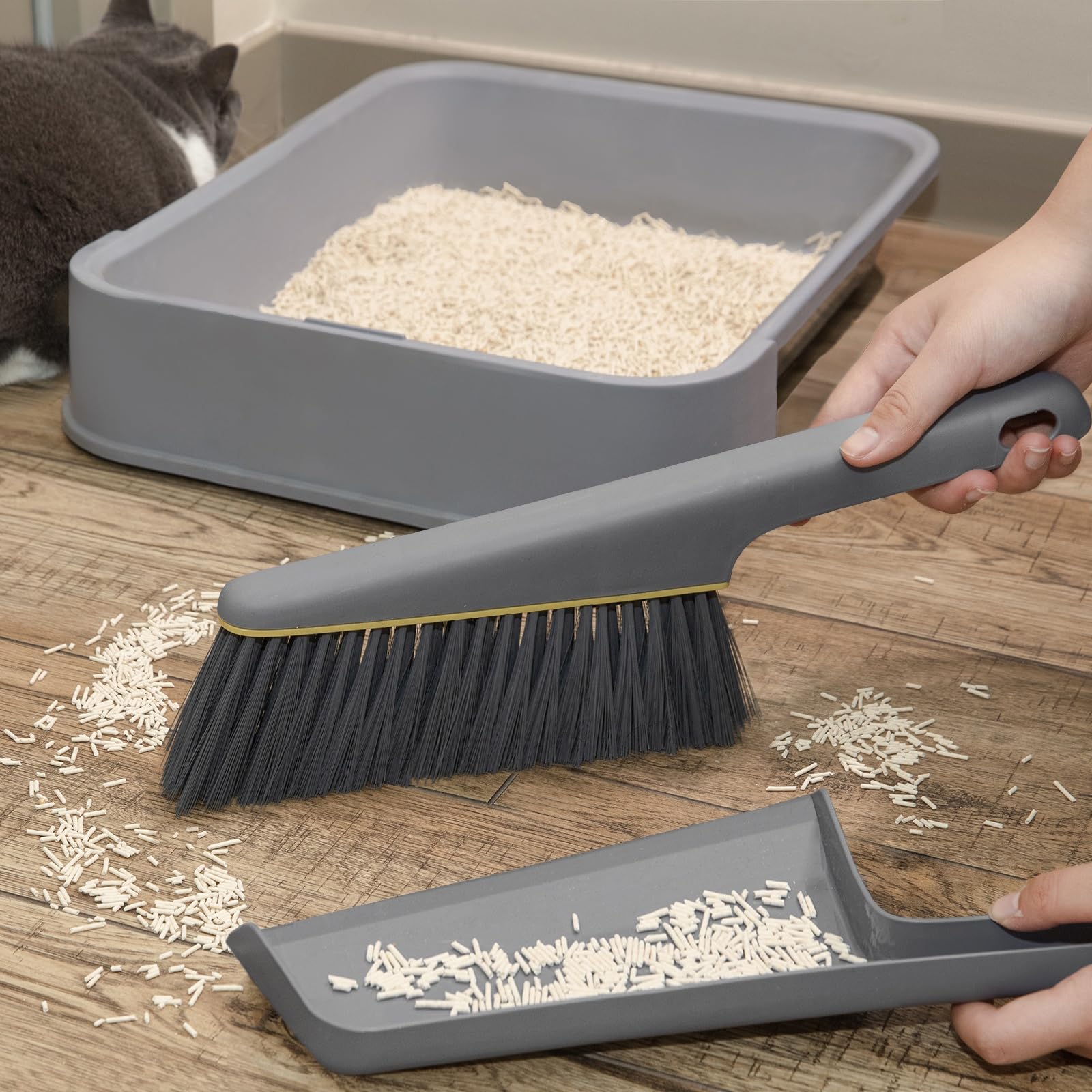 Snapklik.com : Hand Small Broom And Dustpan Set, Compact Handheld Dust ...