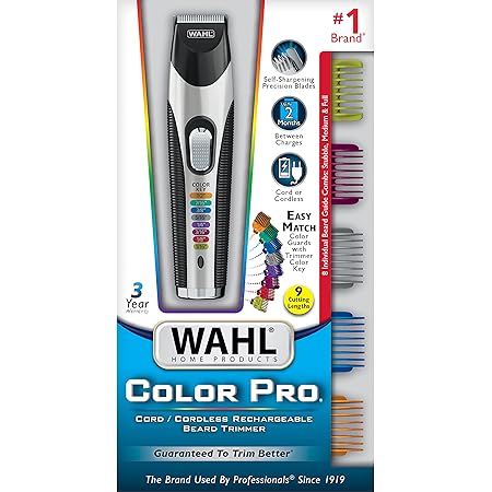 Amazon.com: WAHL Color Pro Beard Trimmer, 1 Count : Beauty & Personal Care