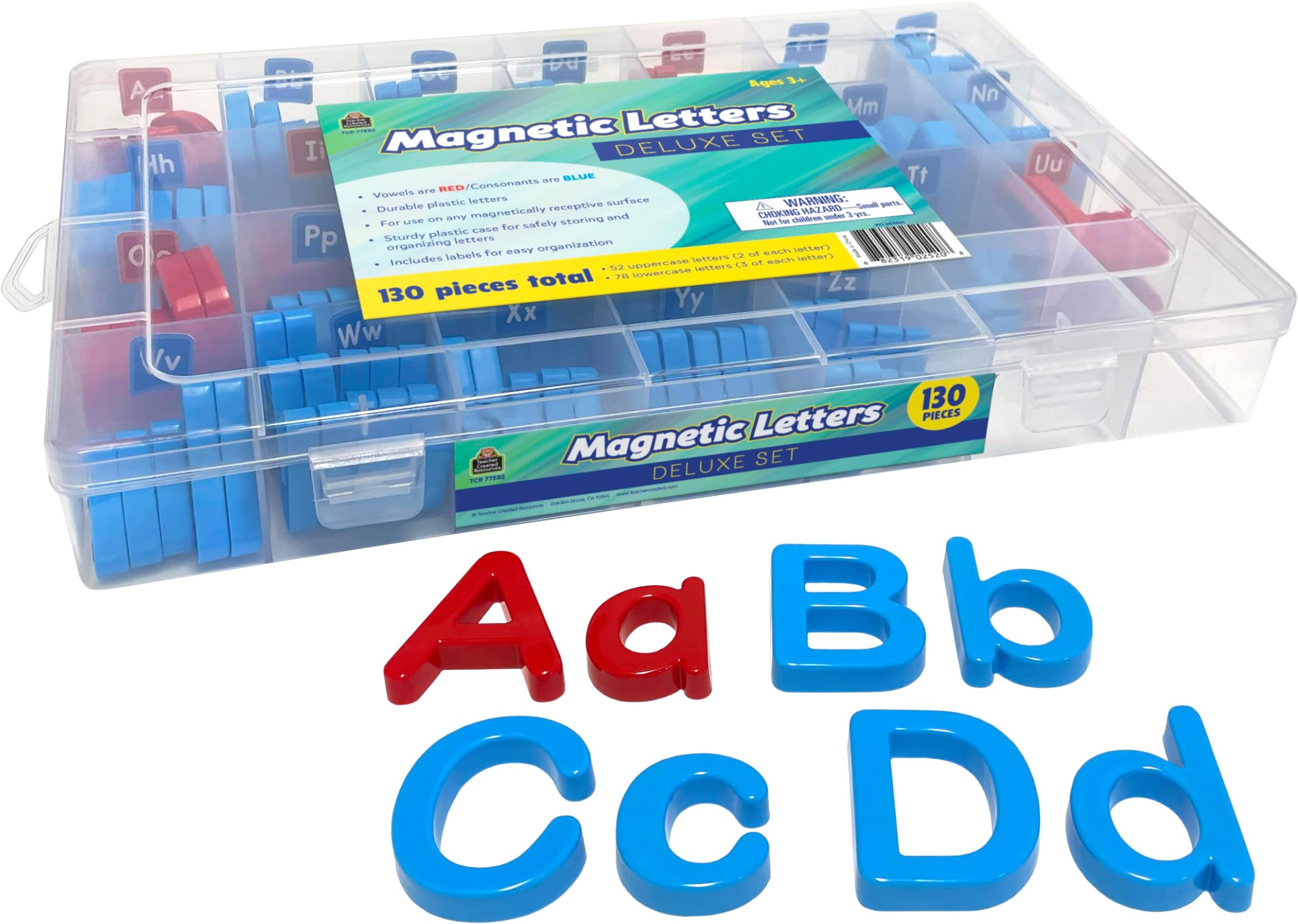Amazon.com: Teacher Created Resources Magnetic Letters Deluxe Set ...