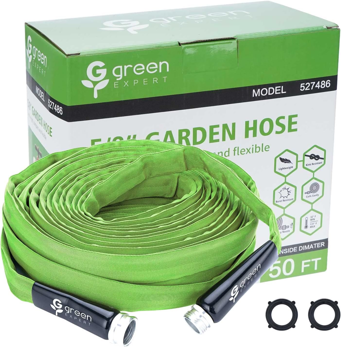 Amazon.com: Lay Flat Garden Hose, lightweight, fire fighter grade ...