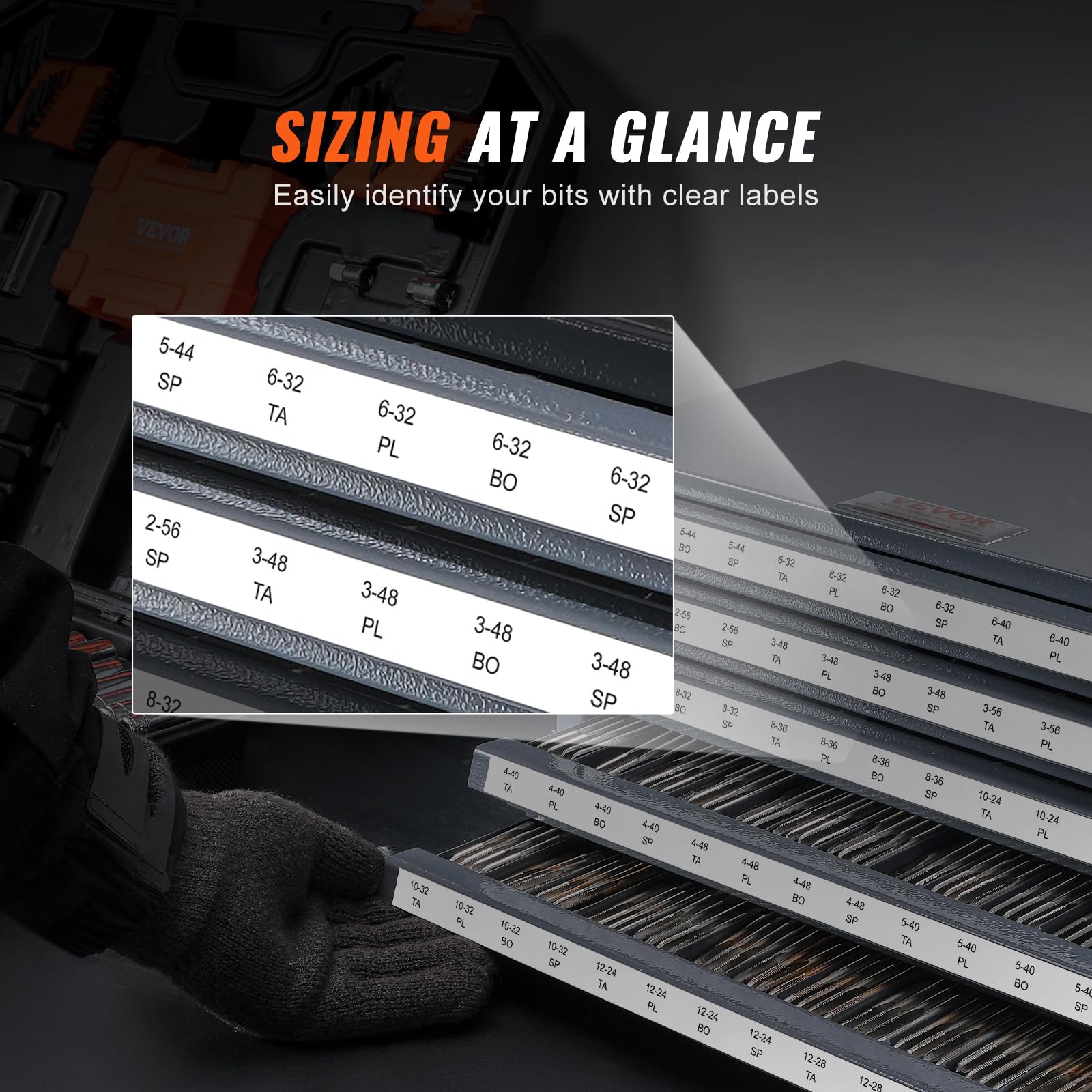 VEVOR Tap Dispenser Cabinet, Five-Drawer Tap Organizer Cabinet for #2 ...