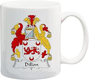 Amazon.com | Dillon Coat of Arms/Dillon Family Crest 11 Oz Ceramic ...