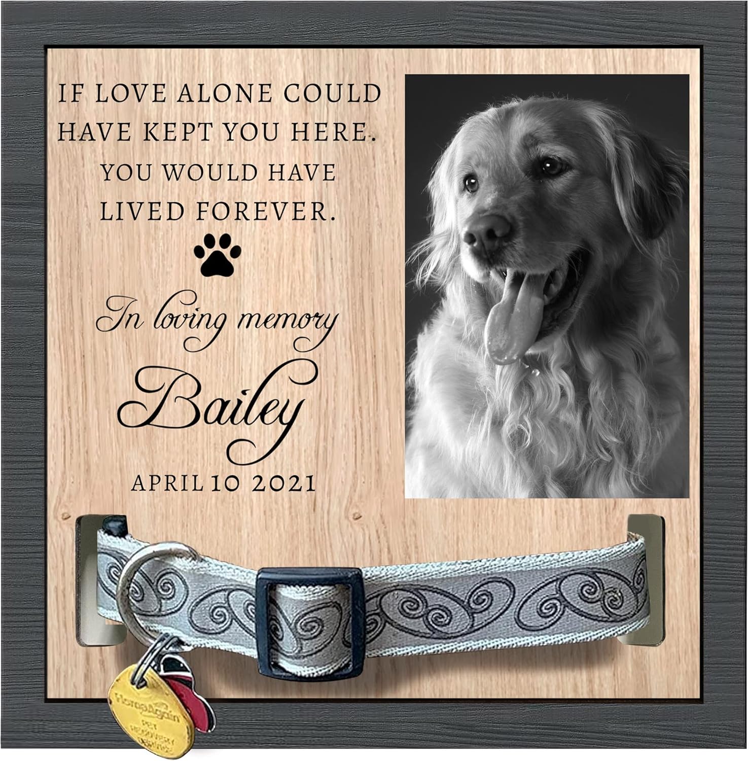 Amazon.com: Heartfelt Personalized Dog Picture Frame - Dog Memorial ...